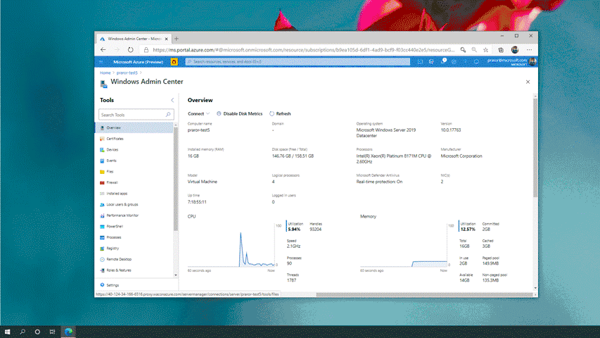 Announcing Windows Admin Center in Azure for Windows Client machines ...
