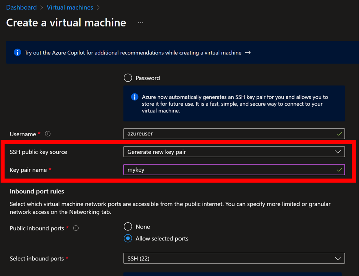 Connect to a Linux VM using Bastion and Key Vault without a private key file