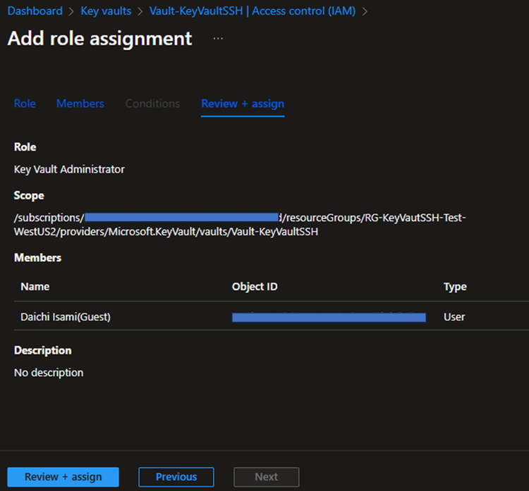 Connect to a Linux VM using Bastion and Key Vault without a private key file