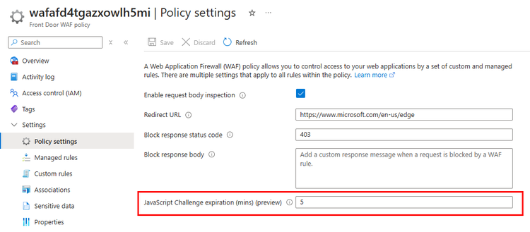 Azure WAF Public Preview: JavaScript Challenge | Microsoft Community Hub