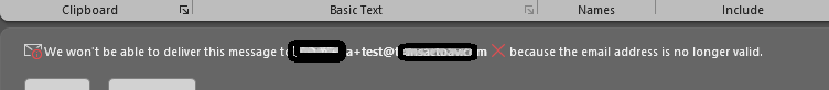 Plus addressing stopped working after few emails | Microsoft Community Hub