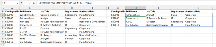 X Lookup vs Index Match | Microsoft Community Hub