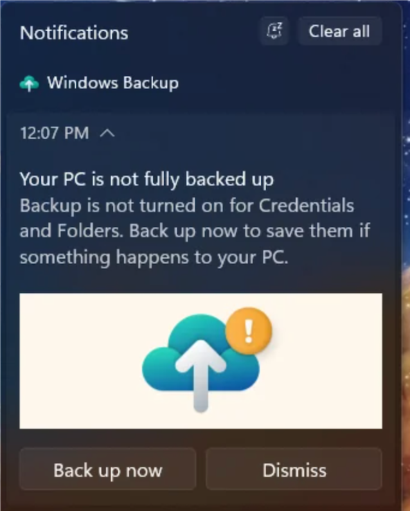 Your PC is not fully backed up??? | Microsoft Community Hub