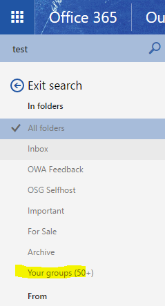 [Updated Feature] OWA Inbox Search now includes Joined Groups ...