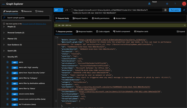 Using Microsoft Graph as a Microsoft Copilot for Security Plugin with ...