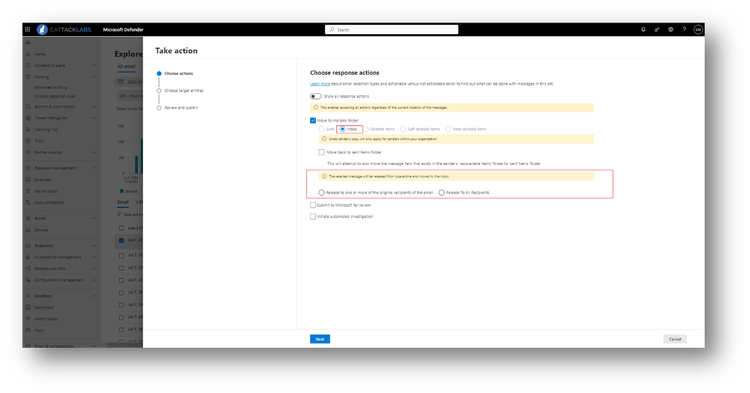 Announcing quarantine release integration in Microsoft Defender for ...