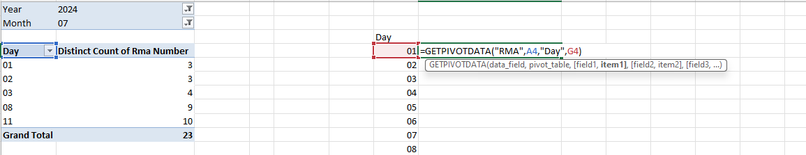 getpivotdata to fill out table | Microsoft Community Hub