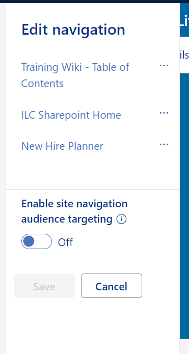 Sharepoint Nav Bar keeps changing my links | Microsoft Community Hub