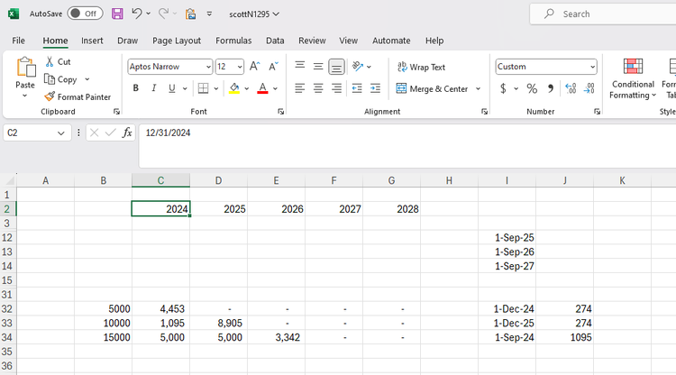 How to evenly distribute an amount across multiple periods that are variables | Microsoft ...