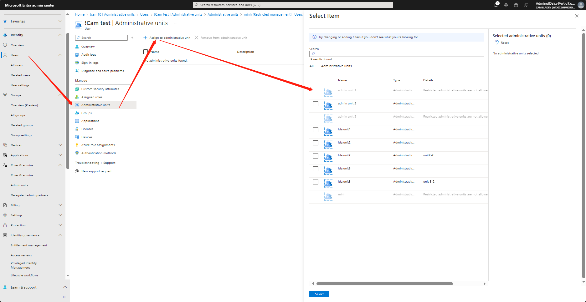Adding Restricted Administrative Units directly to a User | Microsoft Community Hub