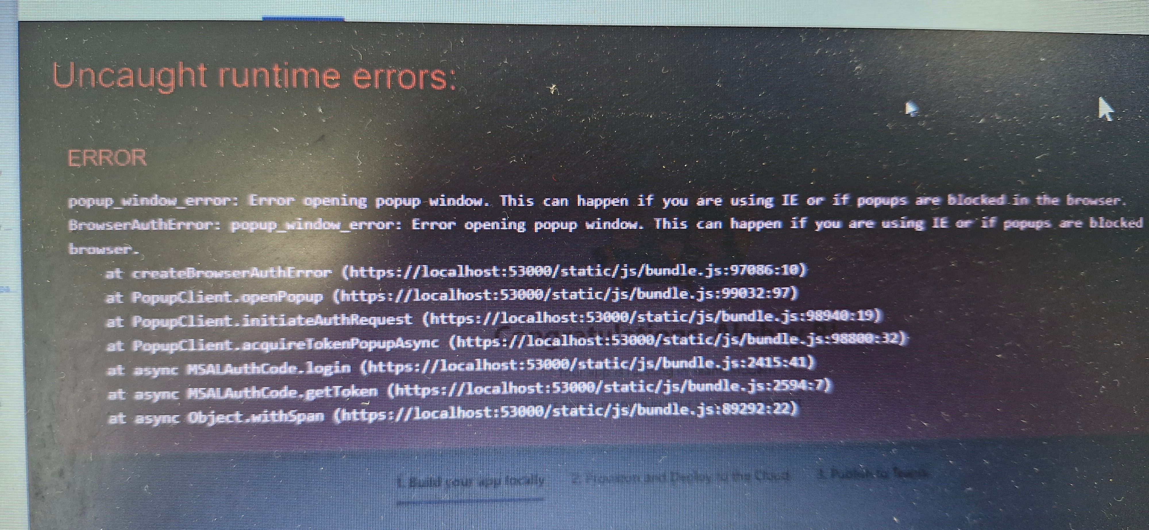 Getting Popup bloker issue in ms teams | Microsoft Community Hub