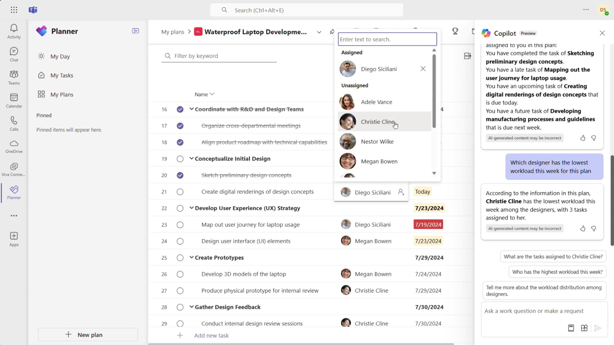 Try out the new Copilot in Planner (preview) today in the new Microsoft Planner in Teams ...