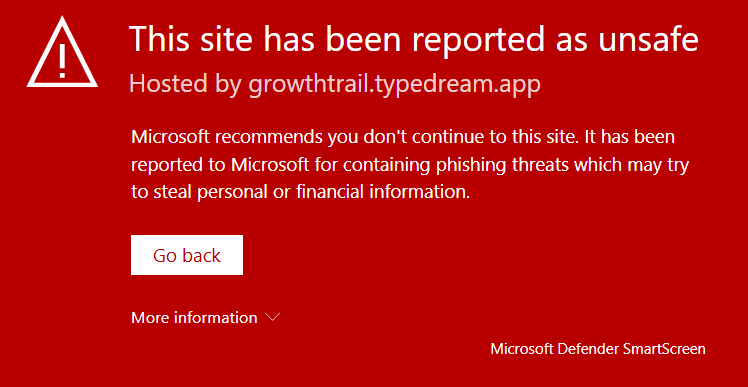 Website reported as unsafe | Microsoft Community Hub