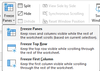 Freezing panels - other users worksheet | Microsoft Community Hub
