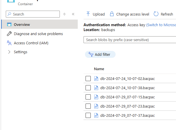 Implementing Automated Scheduled Backups For Azure Sql Databases Using Azure Storage And An