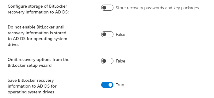 Drive Encryption through Endpoint Security no longer showing option to backup information in ...