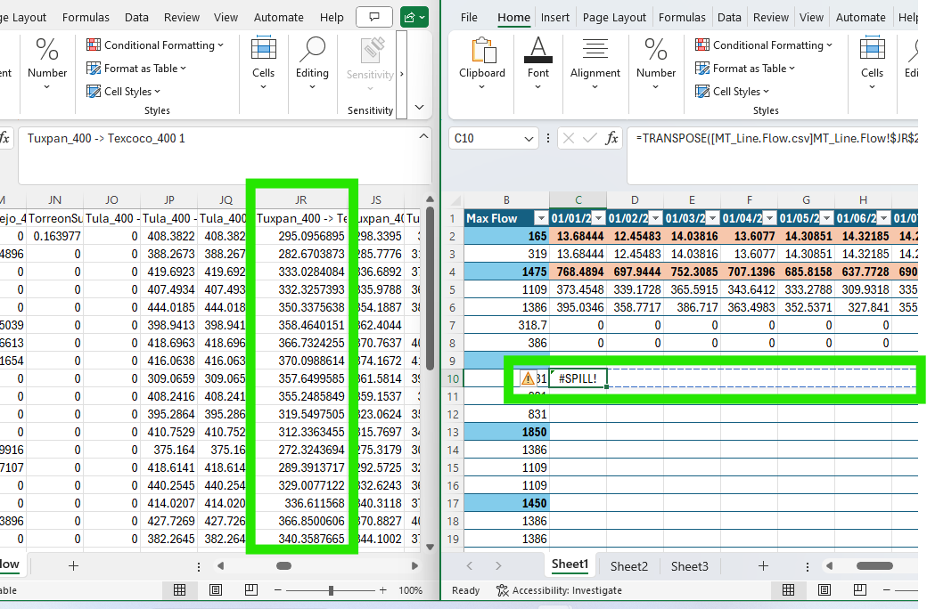 Transpose columns to rows between two files with Tanspose formula | Microsoft Community Hub