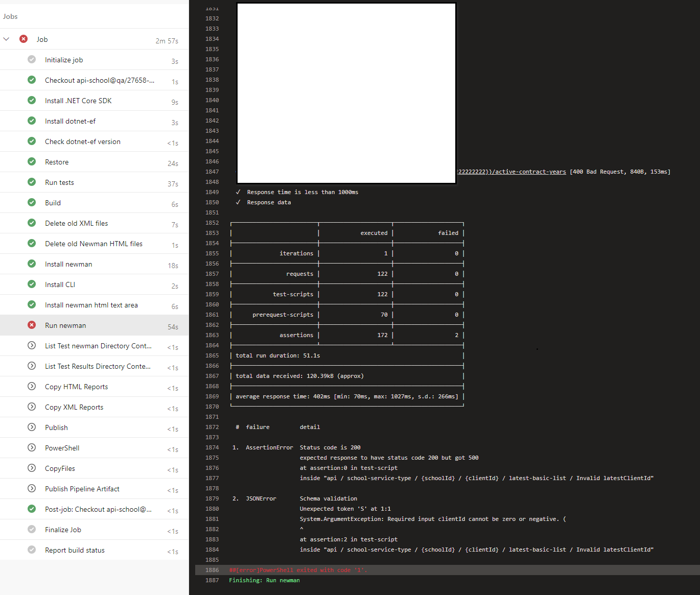Error Powershell Exited With Code 1 Microsoft Community Hub