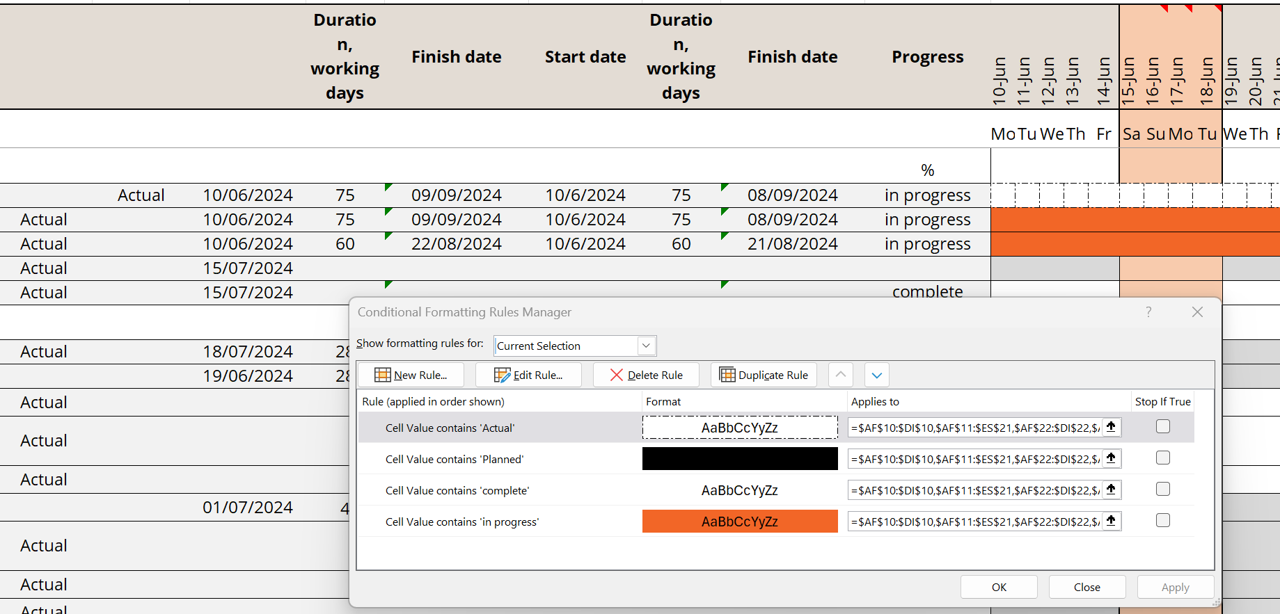 2 Conditional Formatting in 1 cell | Microsoft Community Hub