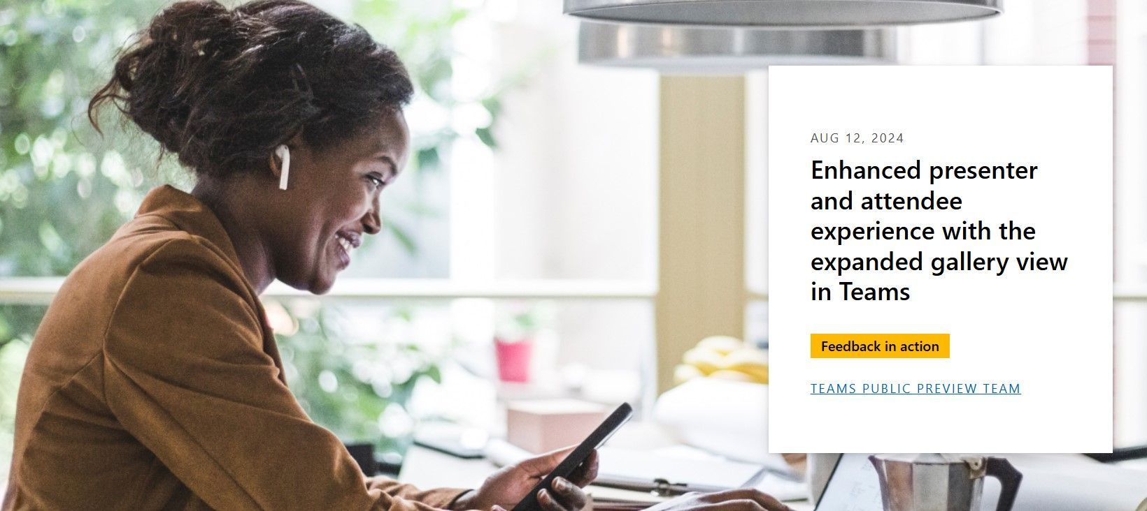 Enhanced presenter and attendee experience with the expanded gallery ...