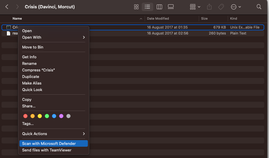 MS Defender for MAC OS do not generate alert when I download malware ...