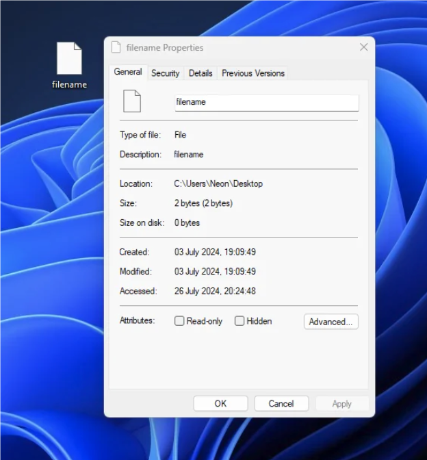 Unknown file appears on my desktop | Microsoft Community Hub