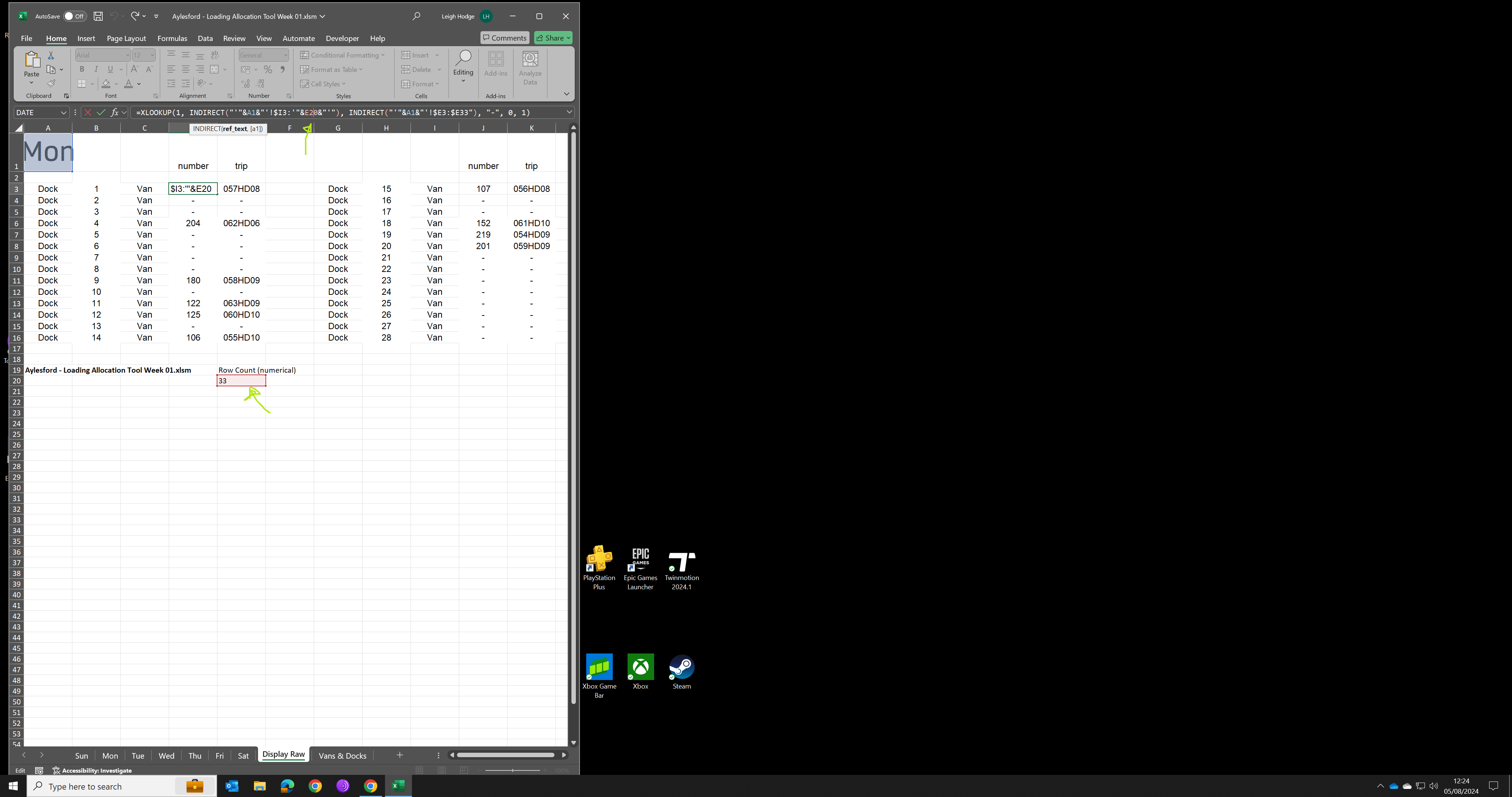 use cell value in this formula | Microsoft Community Hub