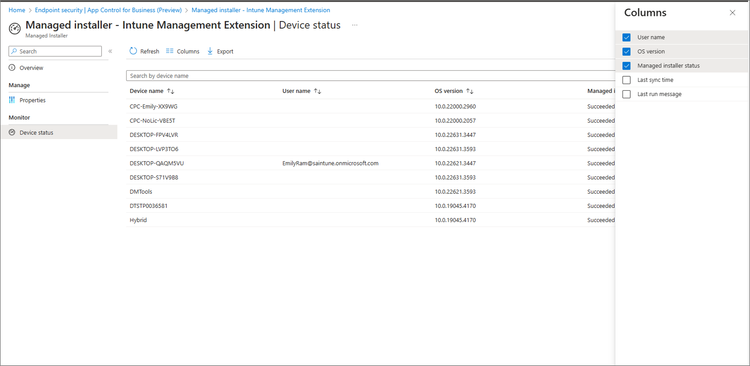 Troubleshooting managed installer deployments in Microsoft Intune | Microsoft Community Hub