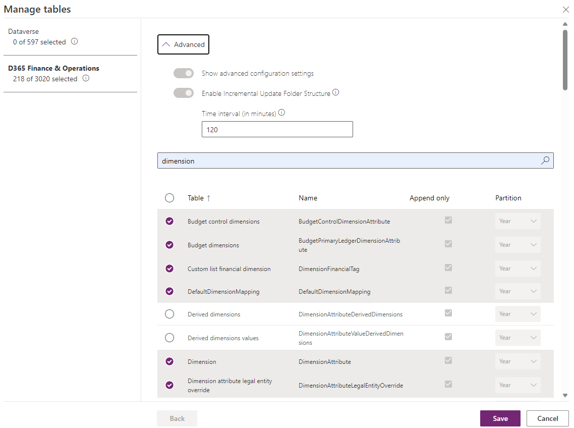 Selecting Tables to Sync from finance and operations | programmatically | Microsoft Community Hub