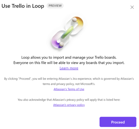 Trello integration with Microsoft Loop