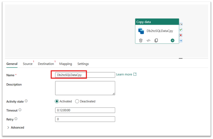 Copy Data To Azure Sql Database From Mainframe Db2 Using Microsoft Fabric Data Pipelines