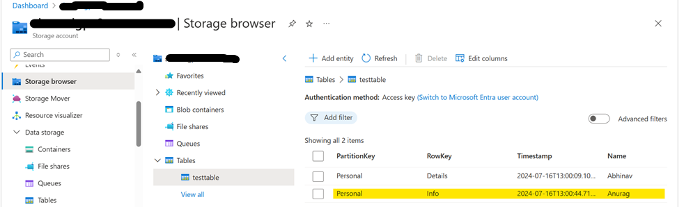 Performing simple Azure Table Storage REST API operations using curl ... Performing simple Azure Table Storage REST API operations using curl ...