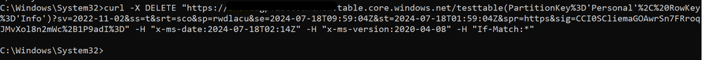 Performing simple Azure Table Storage REST API operations using curl ... Performing simple Azure Table Storage REST API operations using curl ...