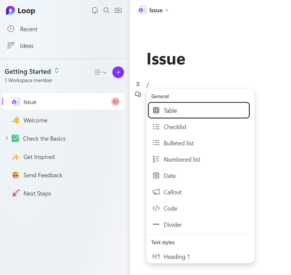 Export Loop tables to Excel in Loop Export Loop tables to Excel in Loop