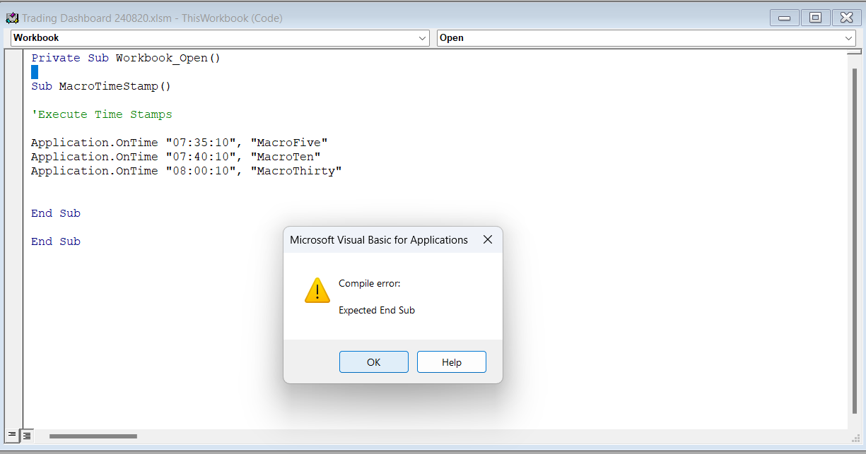 Visual Basic automatically run Macro on Start Up | Microsoft Community Hub Visual Basic automatically run Macro on Start Up | Microsoft Community Hub