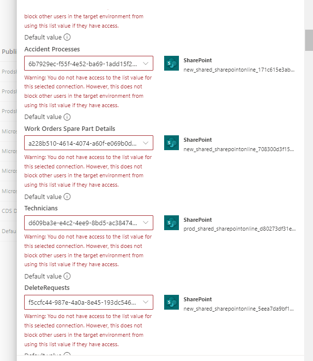 Why i need to reconfigure environment variables when importing a managed solution from Dev to ...