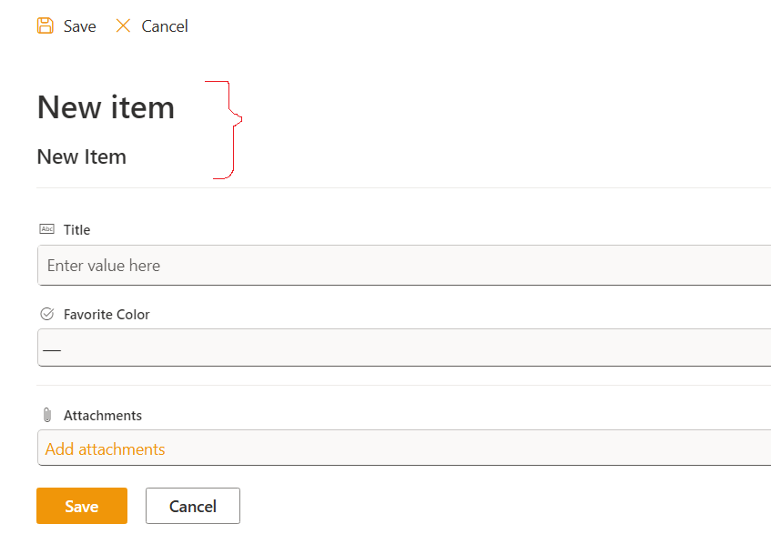 "New Item" written twice in NewForm.aspx of SharePoint List | Microsoft Community Hub