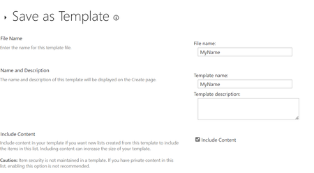 Save list as template on modern team site | Microsoft Community Hub