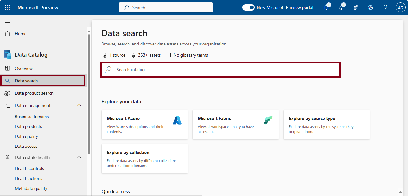 Making Searching and Curating Data Assets in Microsoft Purview easier.