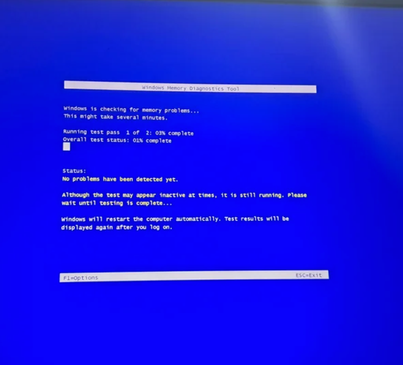 How to bypass checking for memory problems on startup | Microsoft ...