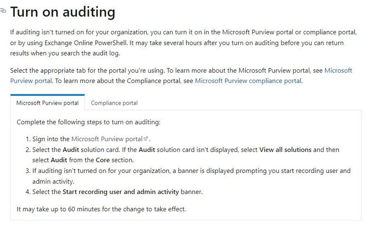 Using Purview to audit a shared mailbox | Microsoft Community Hub