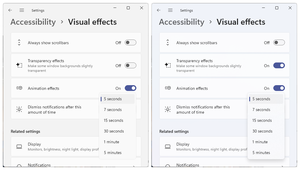 Any one see shows under visual effect on Windows 11? | Microsoft ...