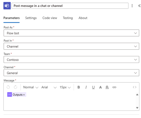 Error while running Teams workflow for sending message to a channel by triggering webhook ...