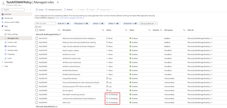 Azure WAF’s Bot Manager 1.1 and JavaScript Challenge: Navigating the Bot Threat Terrain ...
