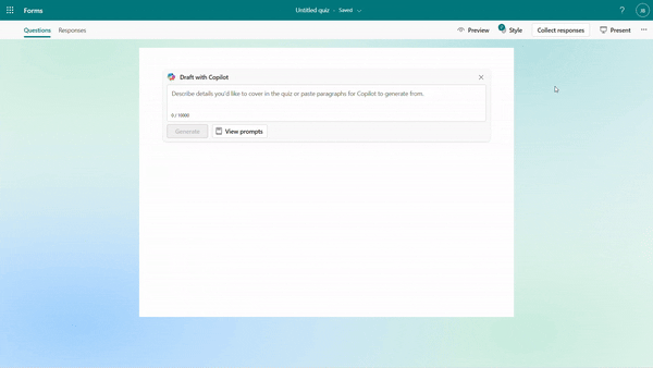 Copilot in Forms: Discover new updates for quiz creation | Microsoft ...