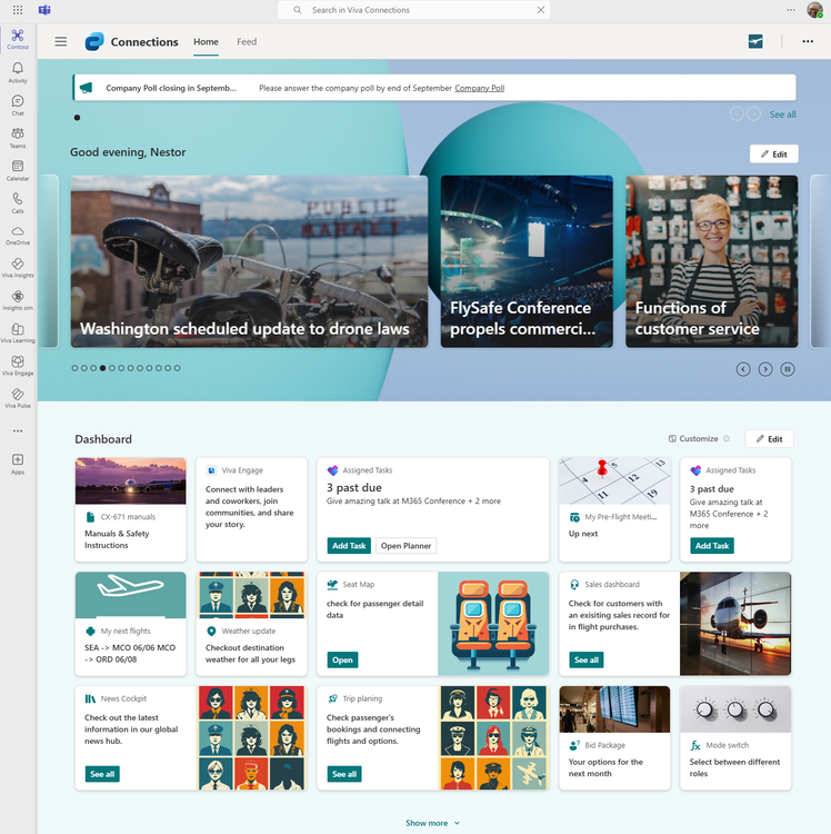 Extend Viva Connections with pre-built 3rd party Adaptive cards ...