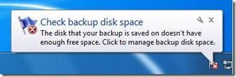 Managing backup disk space | Microsoft Community Hub