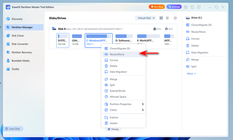 How to safely extend c drive in Windows 11 when the menu grayed out? | Microsoft Community Hub
