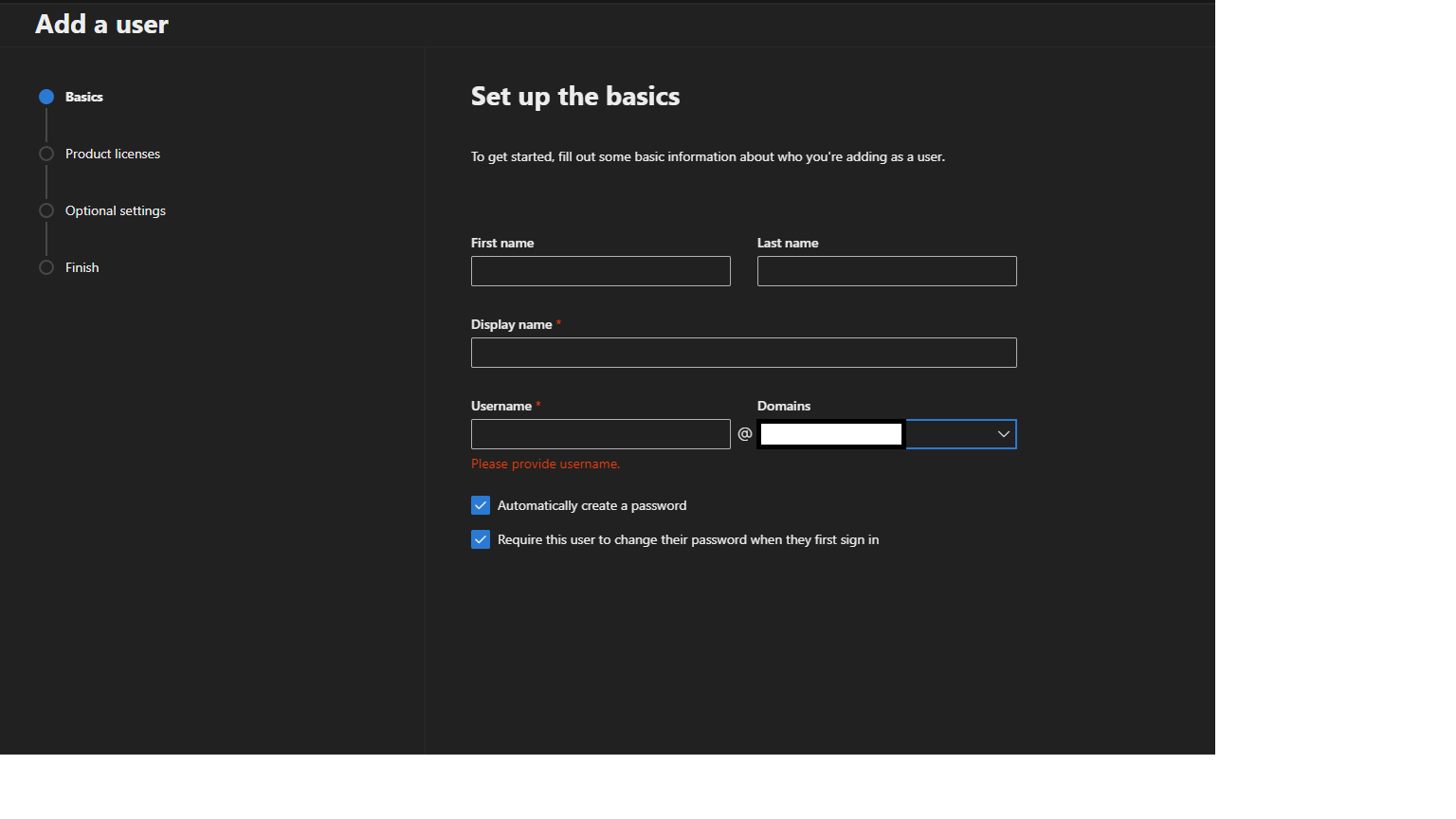 Creating an Office 365 User no longer lets you send email with password ...