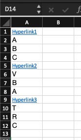 Only show rows that contain links | Microsoft Community Hub